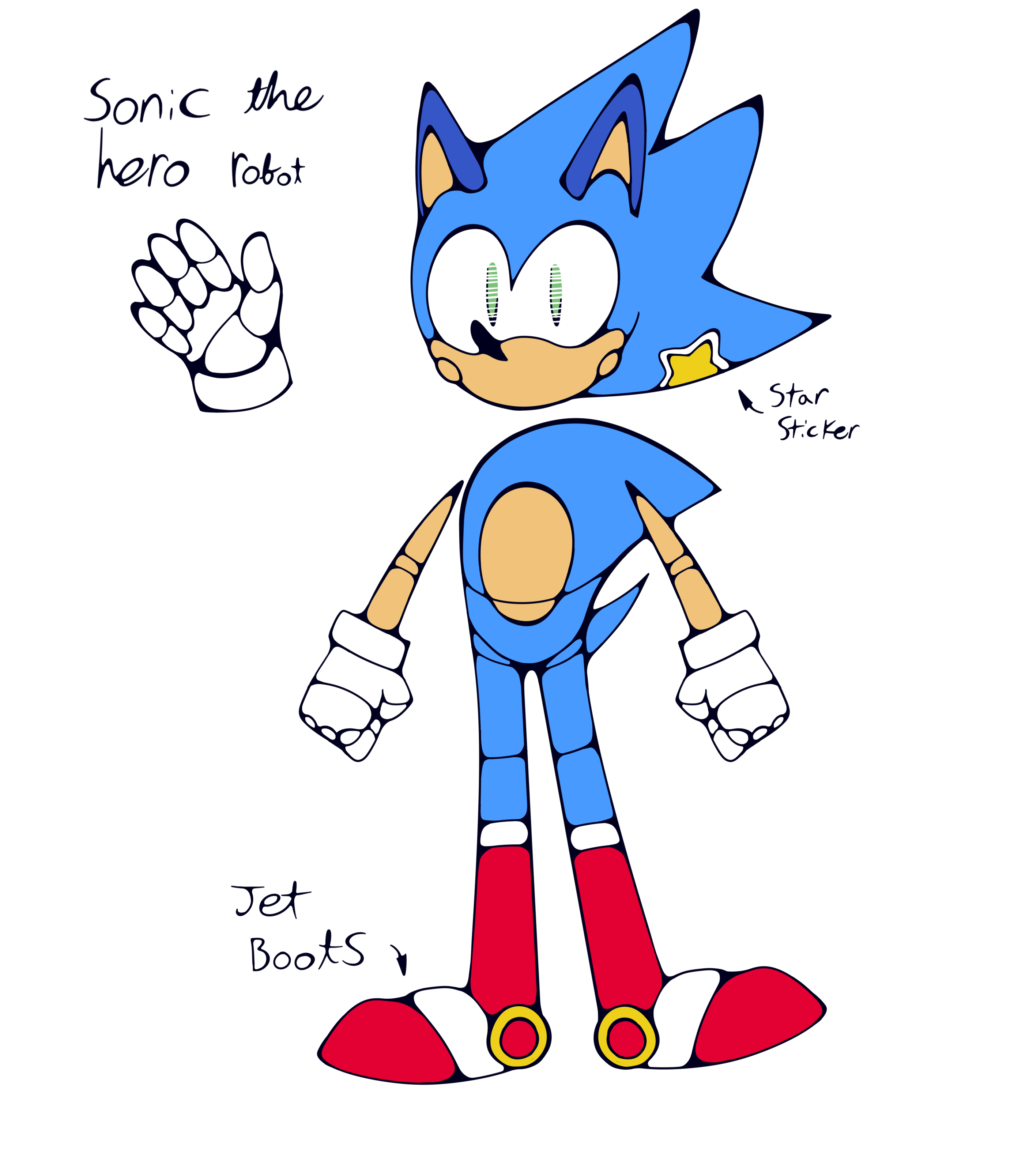 sonic robot (metallic switch au) by @RezFrosting – Sheezy.Art