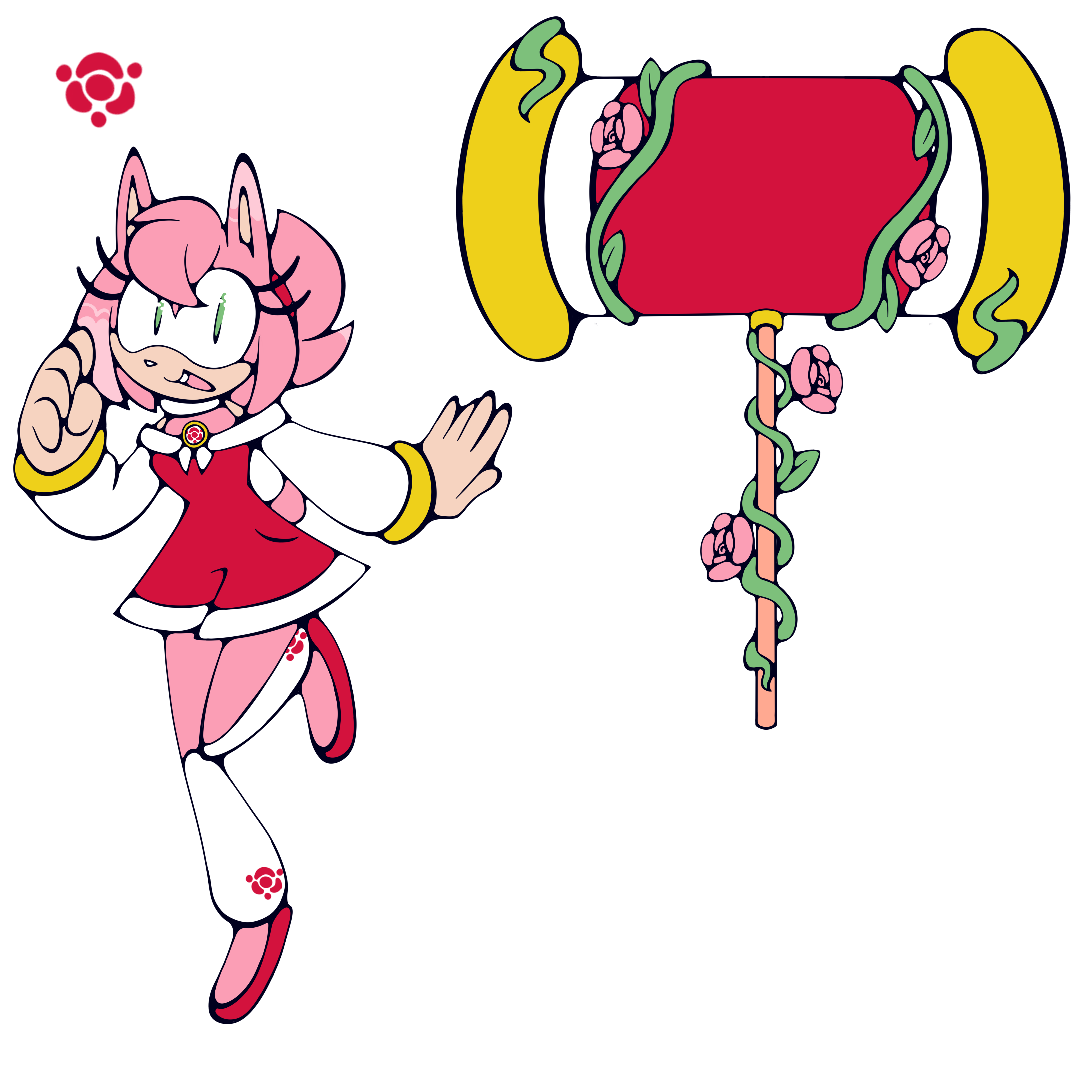 amy rose (metallic switch au) by @RezFrosting – Sheezy.Art