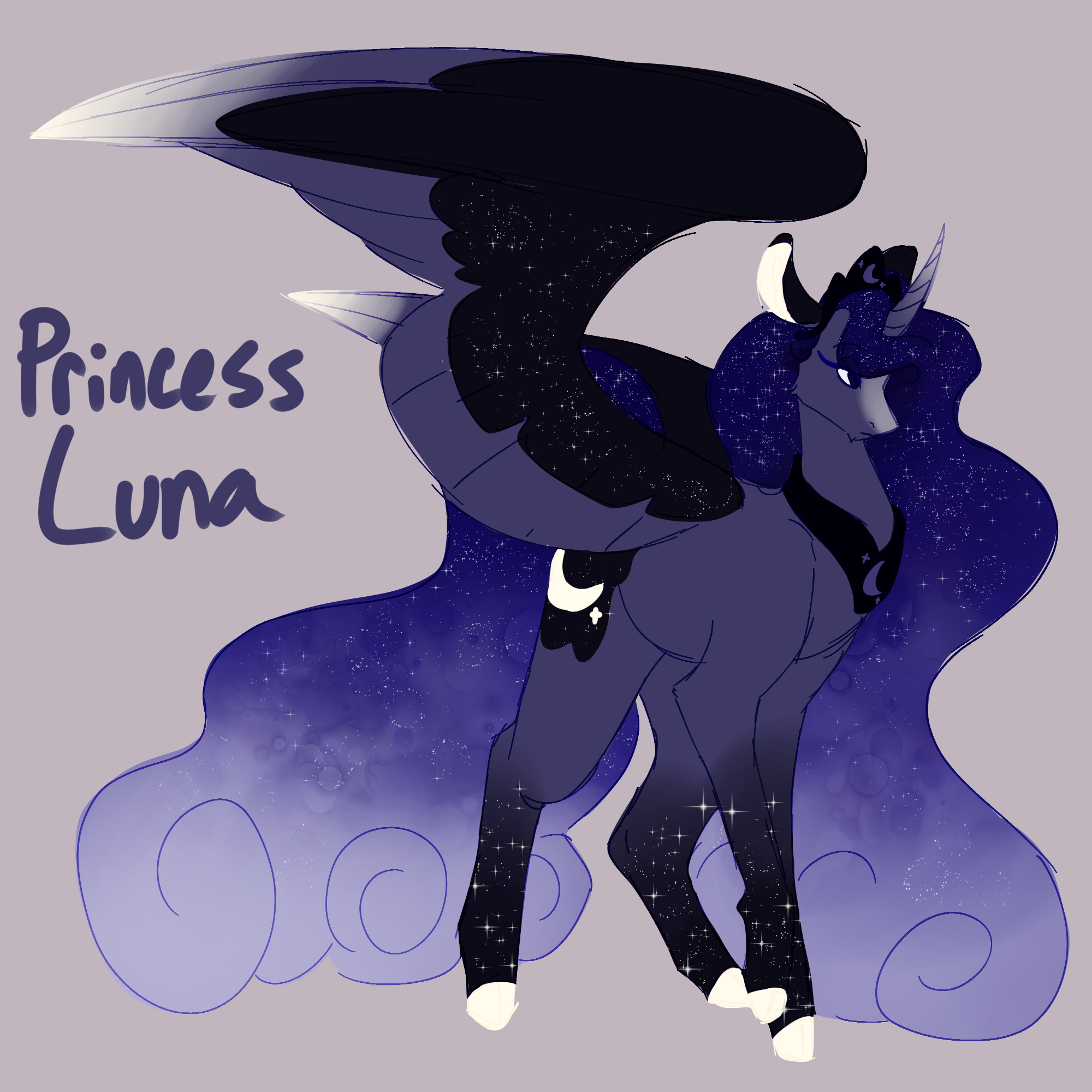 Princess Luna redesign by @Winterline13 – Sheezy.Art