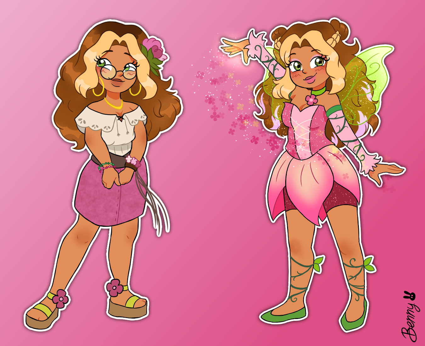 Winx Club Redesigns: Flora fairy form by @matbenetti17 – Sheezy.Art