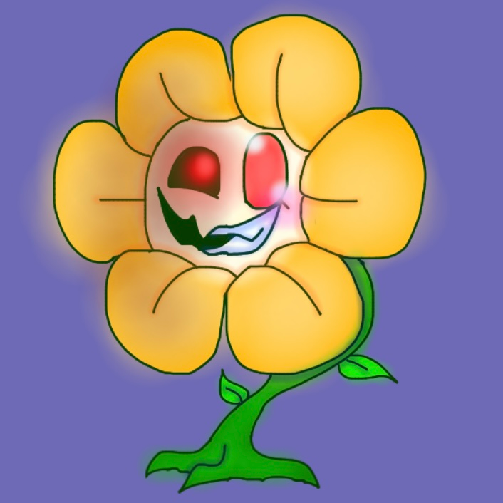 Flowey Sticker! by @kittenpinkamations – Sheezy.Art
