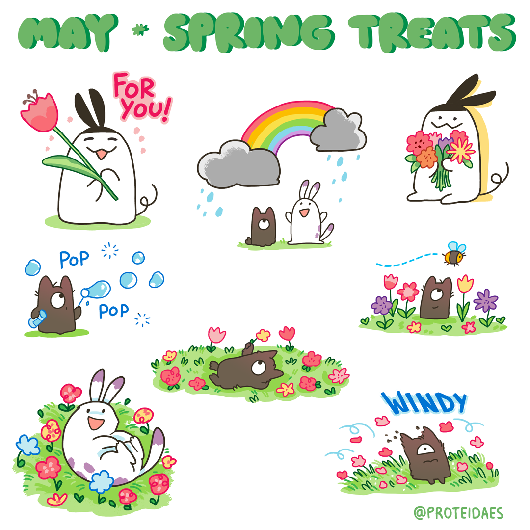 May - sticker sheet by @proteidaes – Sheezy.Art