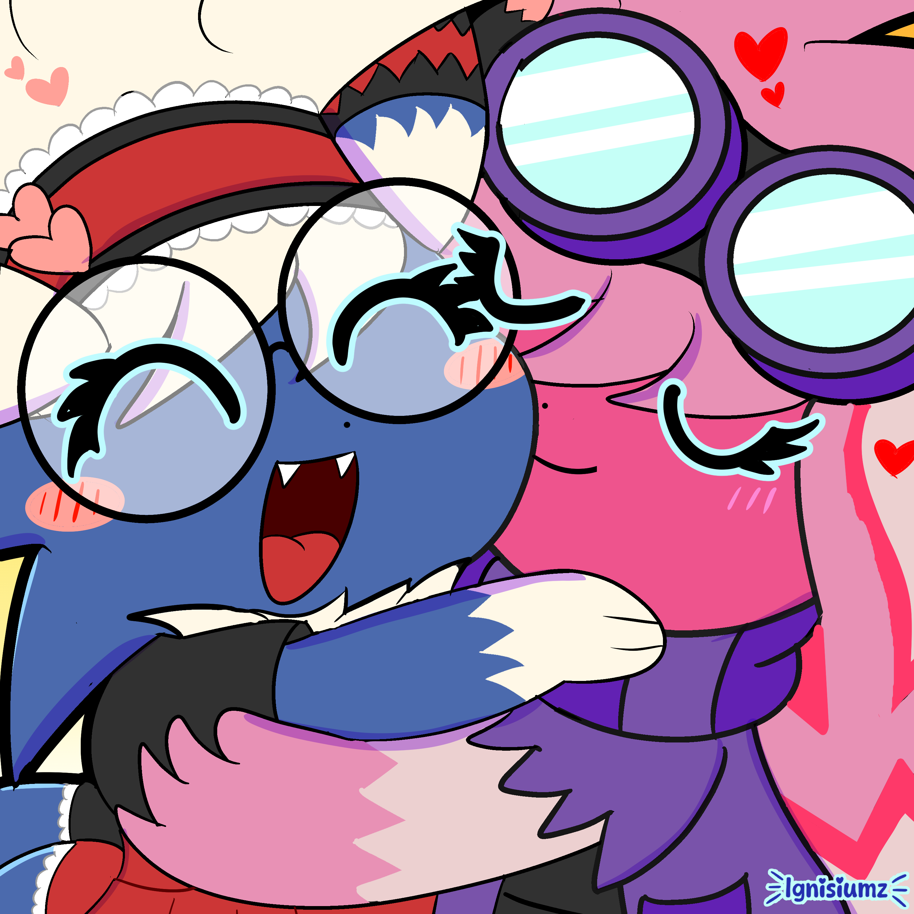 Meowstic Tinkaton Igni Witencia Hug Remake by @Ignisiumz – Sheezy.Art