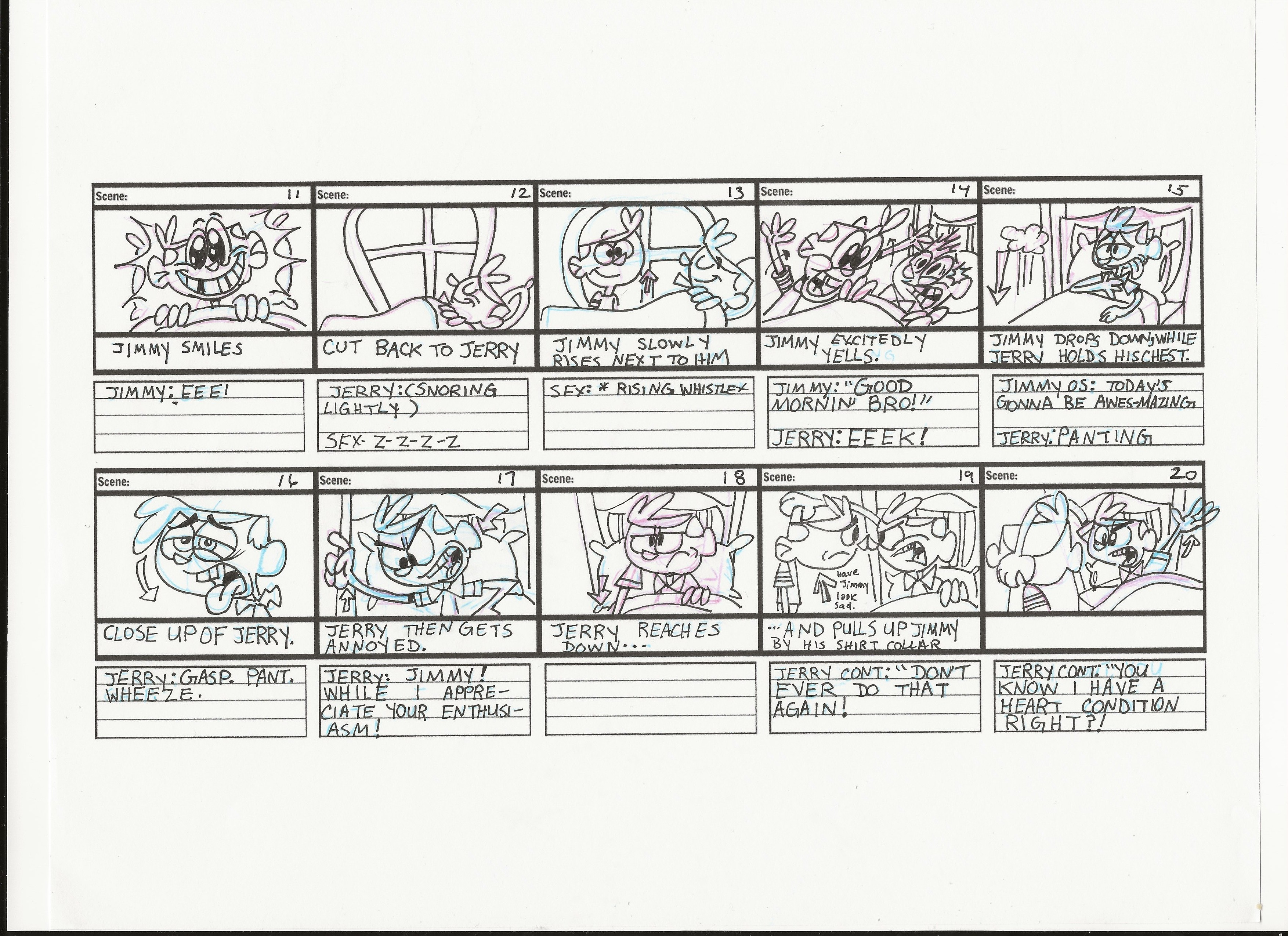 Jimmy and Jerry Two-Shoes Storyboard Page 2 by @ZBunnyFox – Sheezy.Art