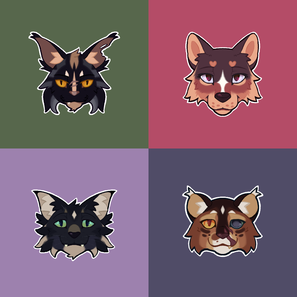 Character Headshots Part 1 by @mightyena – Sheezy.Art