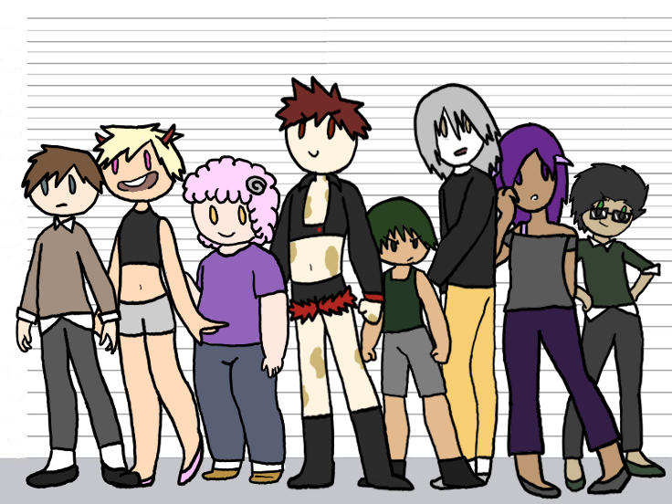 OCs Height Chart by @Lunachan08 – Sheezy.Art