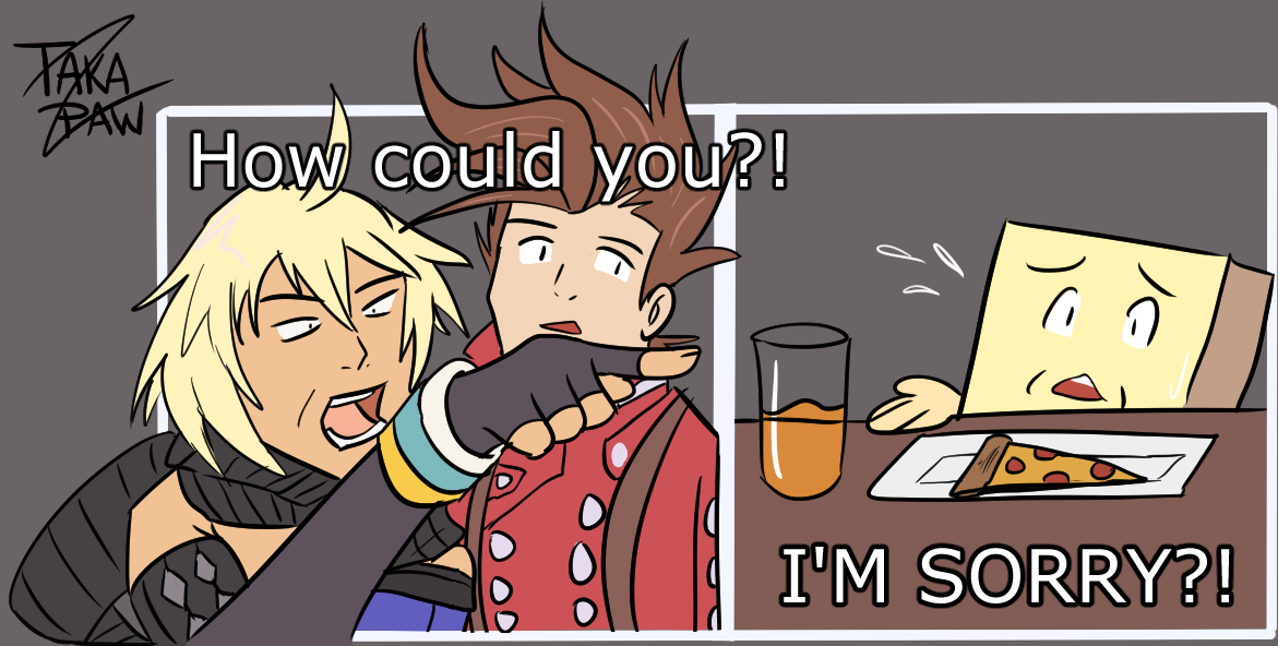 Tales of vs me Dinner meme by @Takapawz – Sheezy.Art