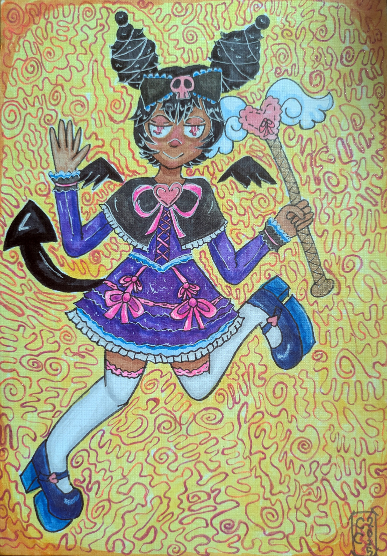 kuromi magical girl (art show piece 2025) by @ChangelingCritter ...