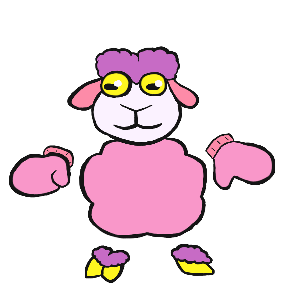 Pride Flag Adoptable: Sapphic Sheep by @bletherdaft – Sheezy.Art