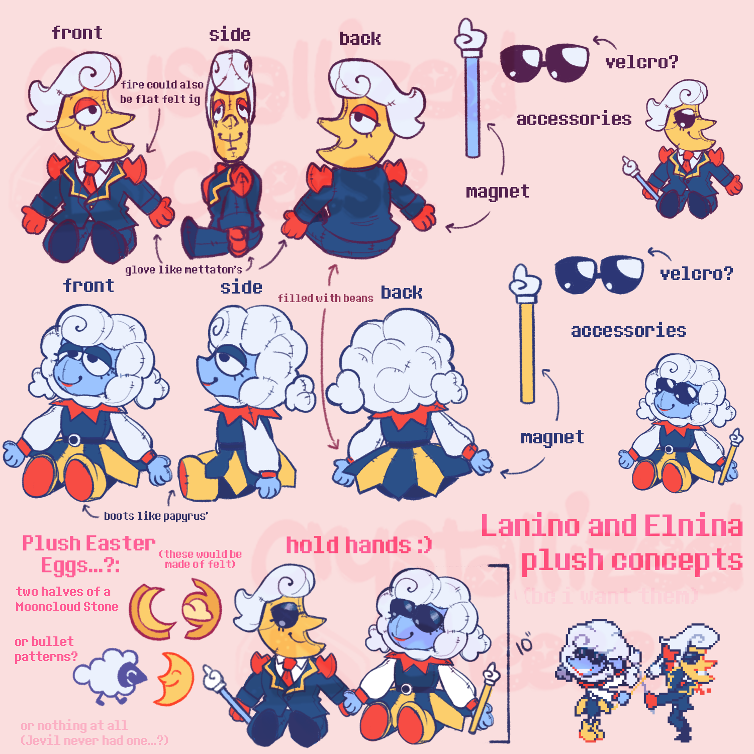 Lanino and Elnina Plush Concepts⛱️ by @crystallized-cheese – Sheezy.Art