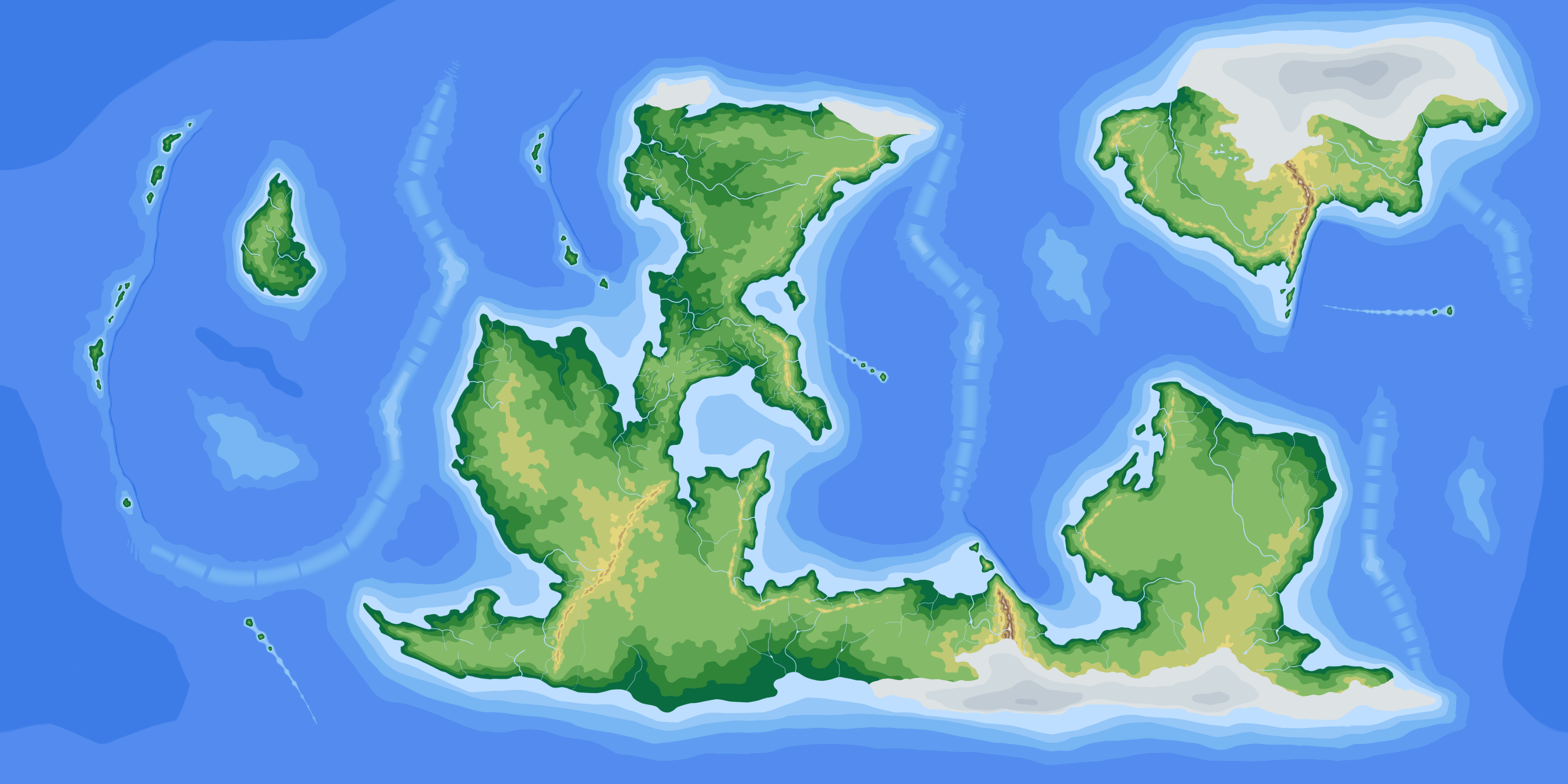 fantasy map - terrain by @lakemichigan – Sheezy.Art