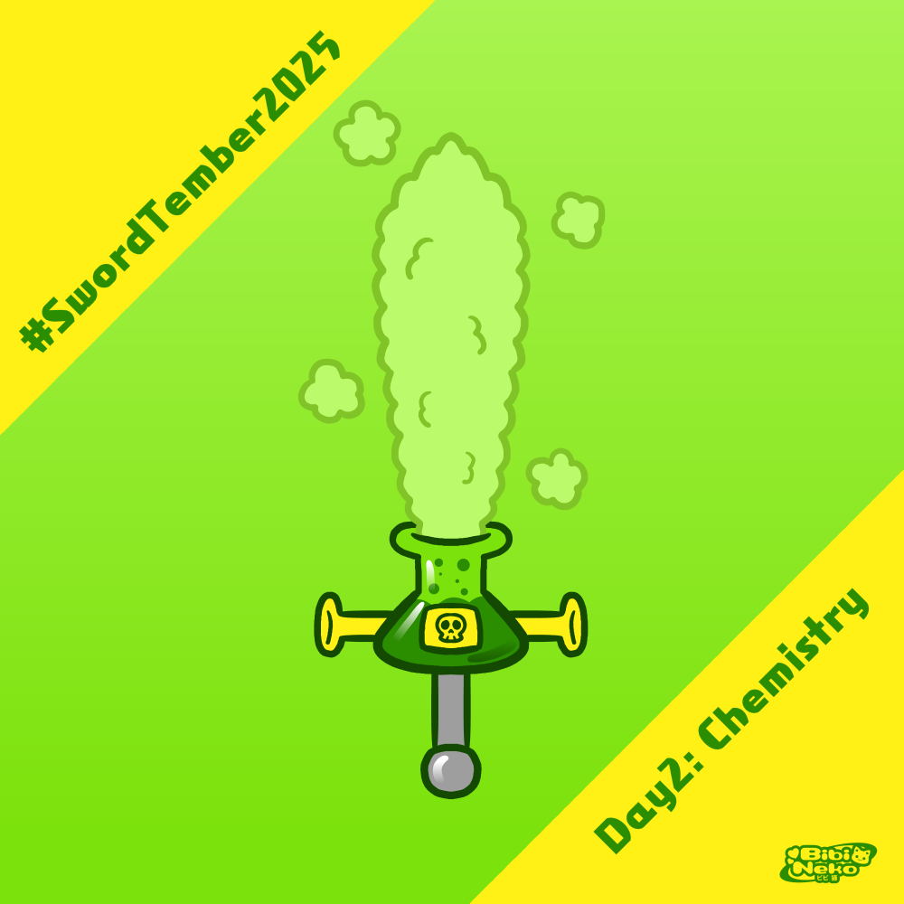 SwordTember 2025 Day 2: Chemistry by @BibiNeko – Sheezy.Art