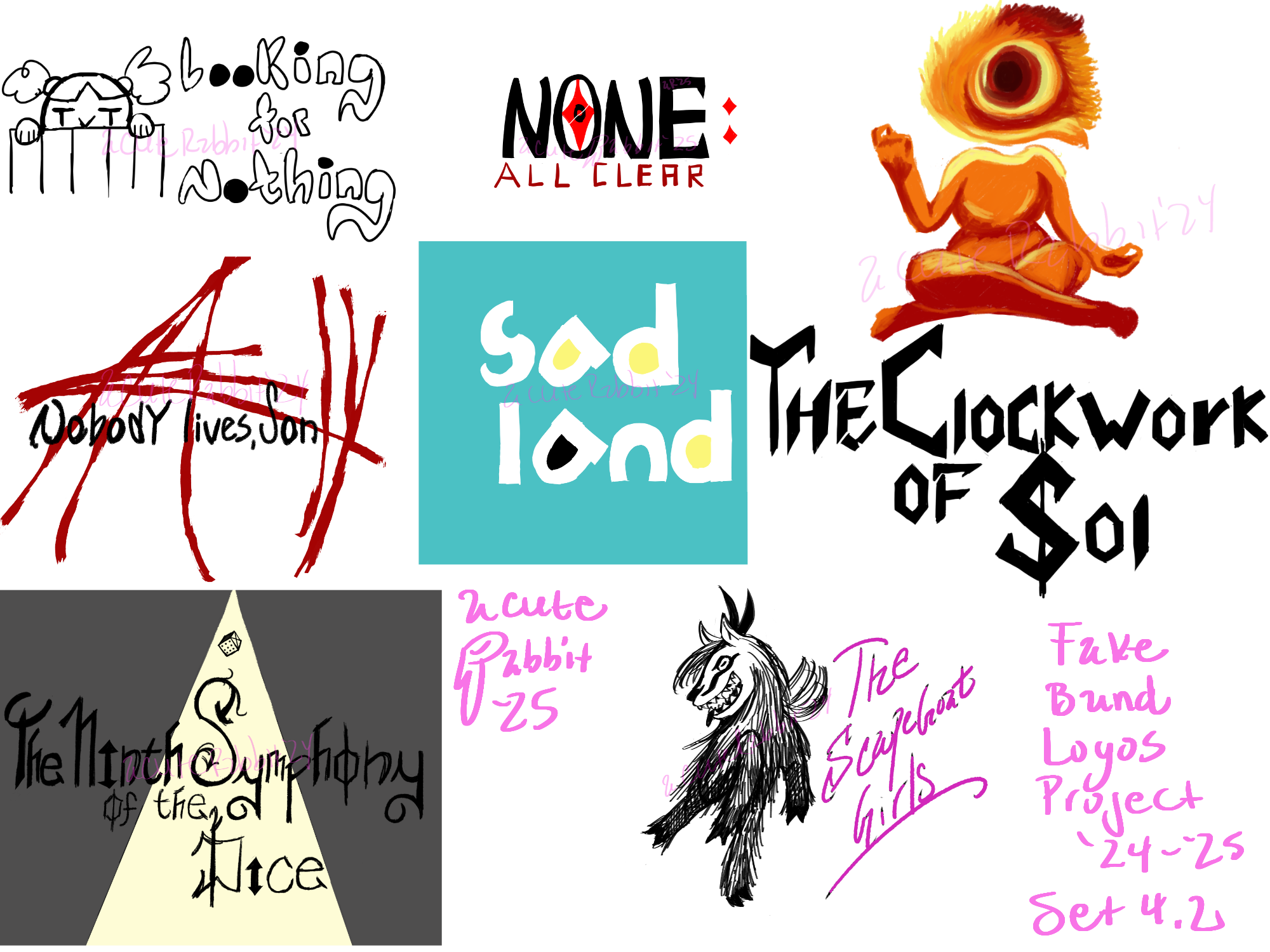 Fake Band Logos Set 4-2 by @AcuteRabbit – Sheezy.Art