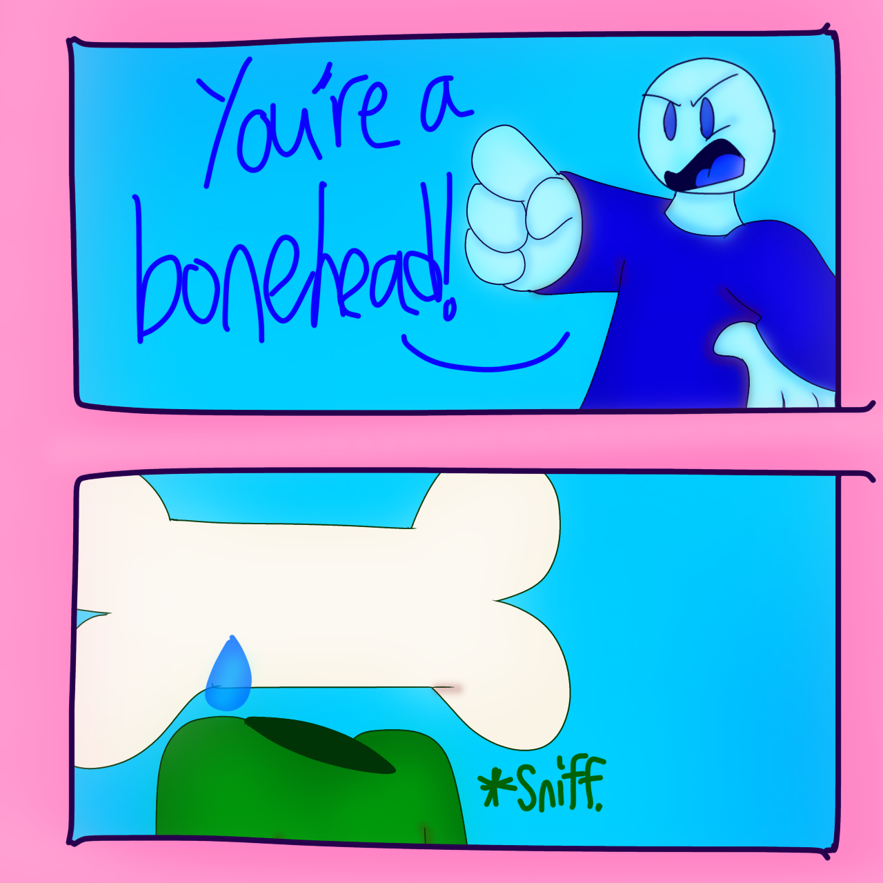 Bonehead Redraw by @kittenpinkamations – Sheezy.Art