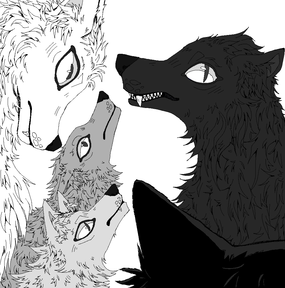 edgy wolf drawing by @Wood_Thrush – Sheezy.Art