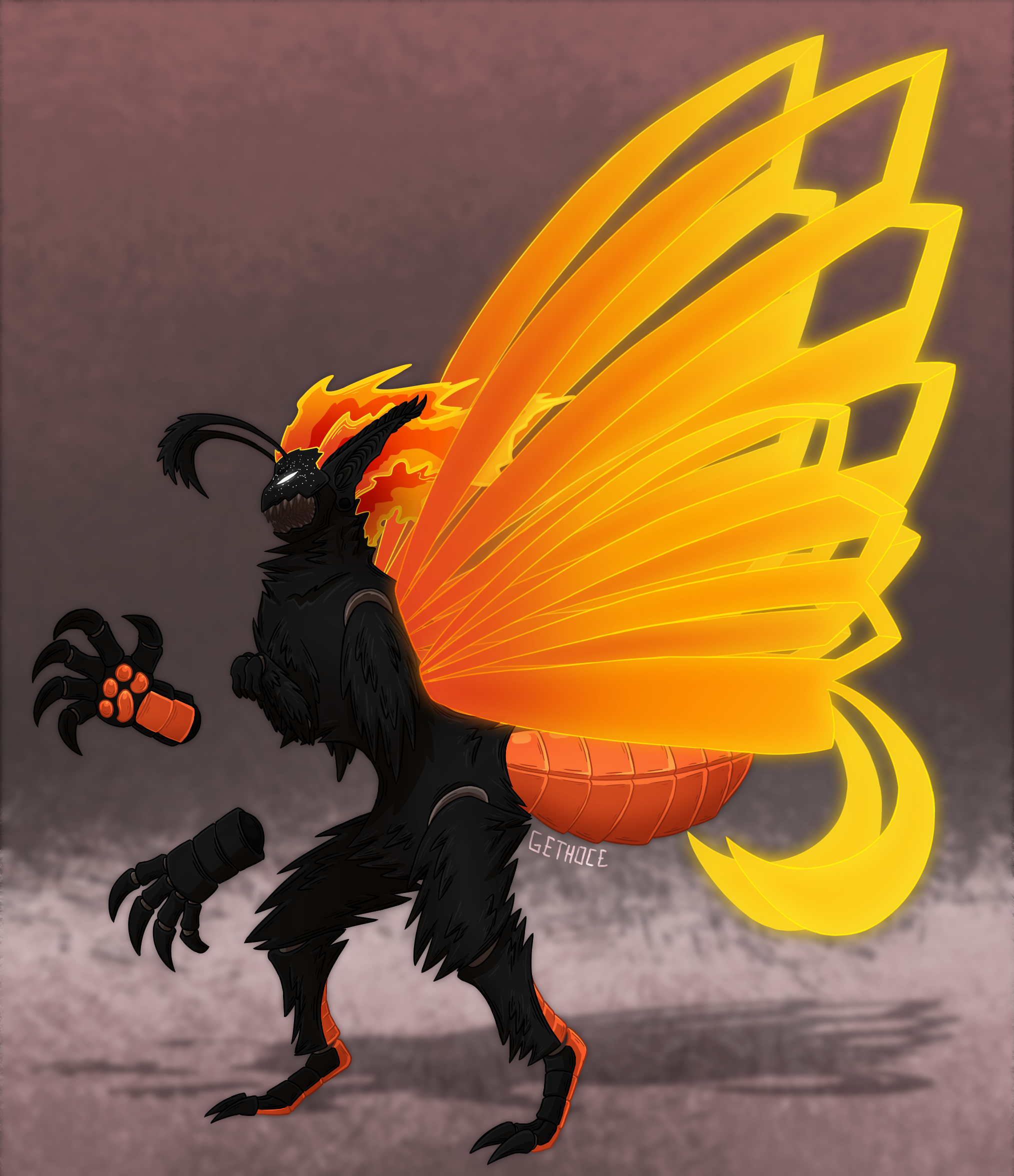 Gijinka Morpho Knight (unarmored) by @Gethoce – Sheezy.Art