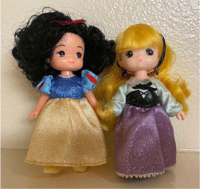 Snow White and Aurora (Briar Rose) mini dolls by @Ningyo-Senshi ...