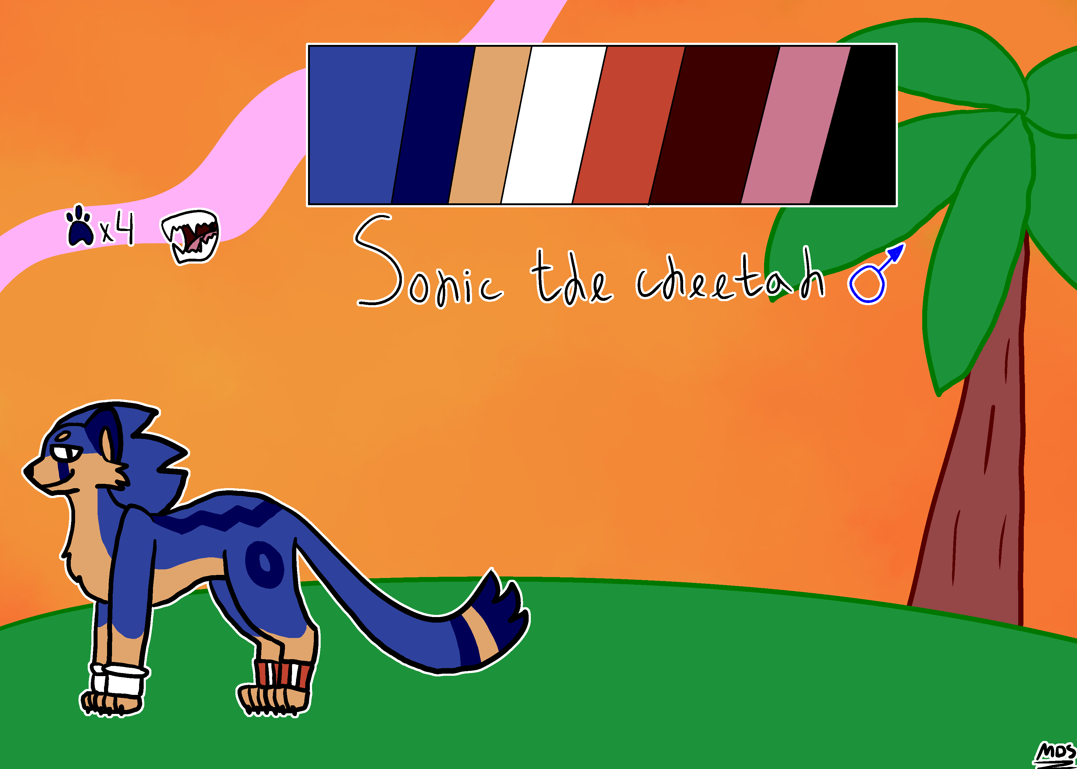 AoSth Sonic as a cheetah by @Moondastupow – Sheezy.Art