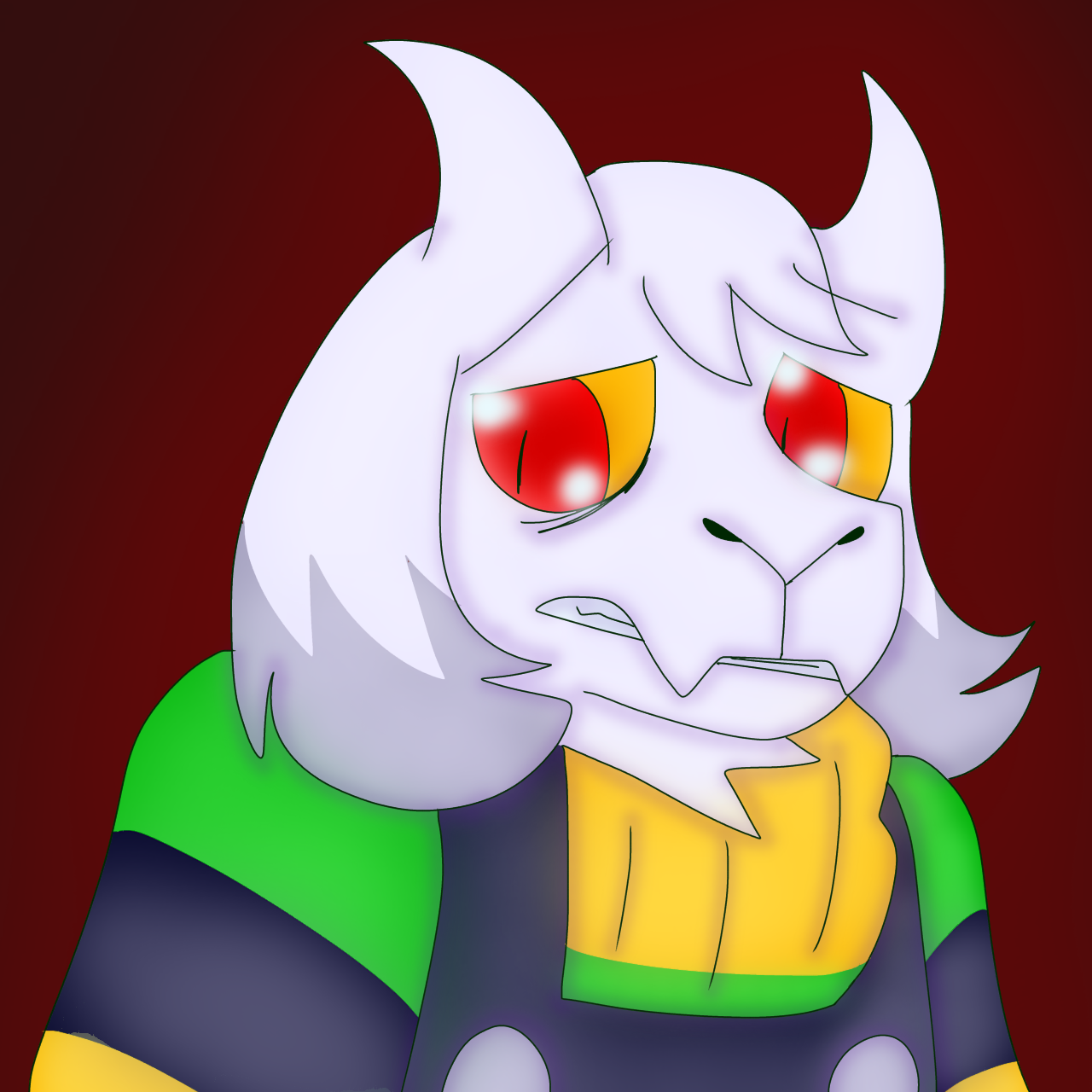 Underfell Asriel by @kittenpinkamations – Sheezy.Art