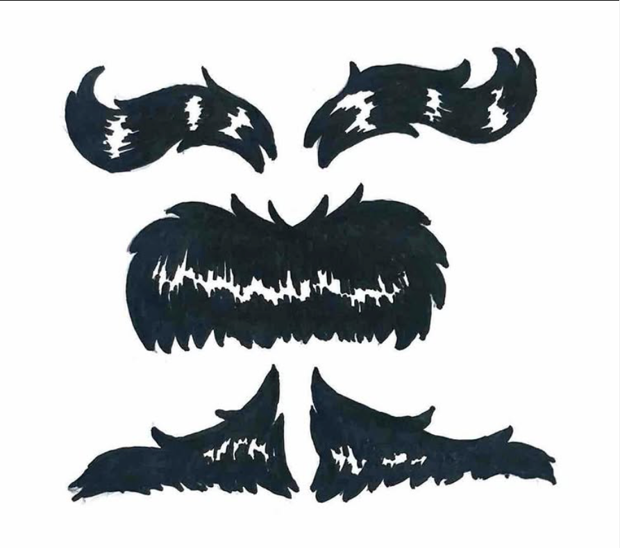 Inktober 2025 Day 1: Mustache by @Miski-Deer-Art – Sheezy.Art