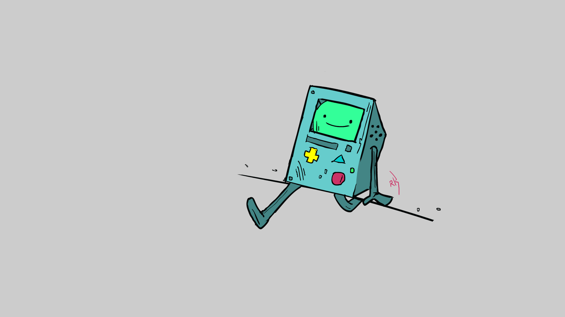 #oldart an early animation I had done of B-MO from adventure time by ...