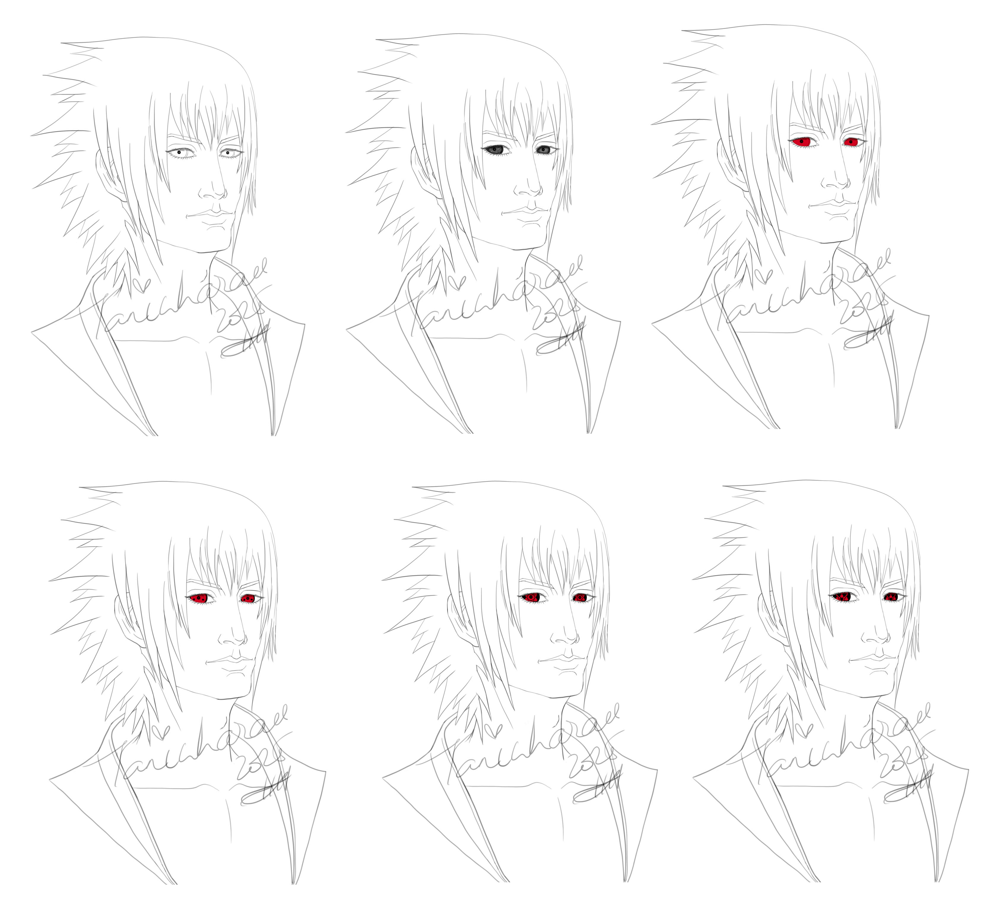 [Naruto Fanart] Sasuke Uchiha - Lines/Sharingan/Mangekyo by @Taniwharau ...