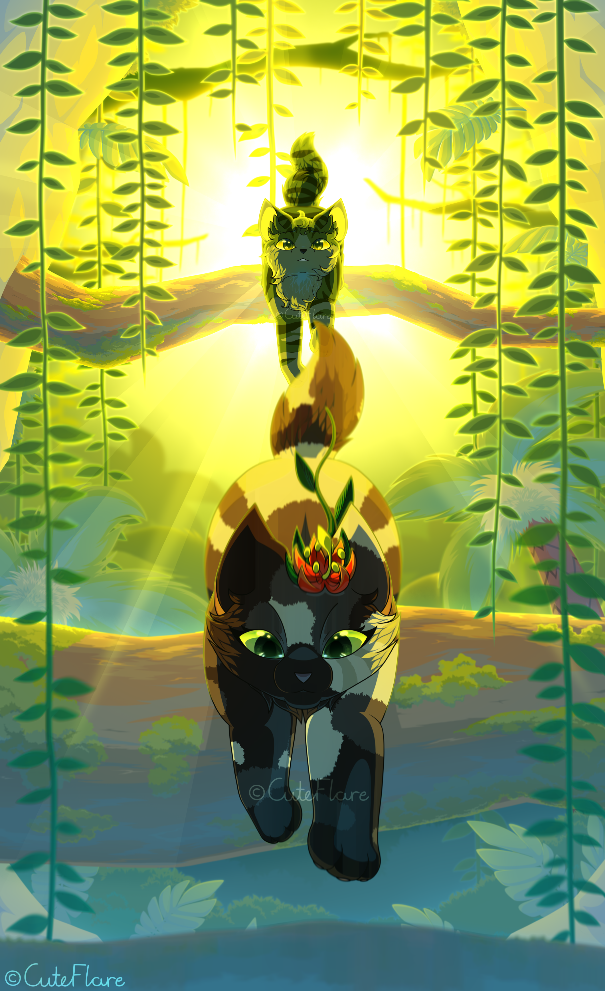 Jungle Cats - No Rest for My Heart by @CuteFlare – Sheezy.Art