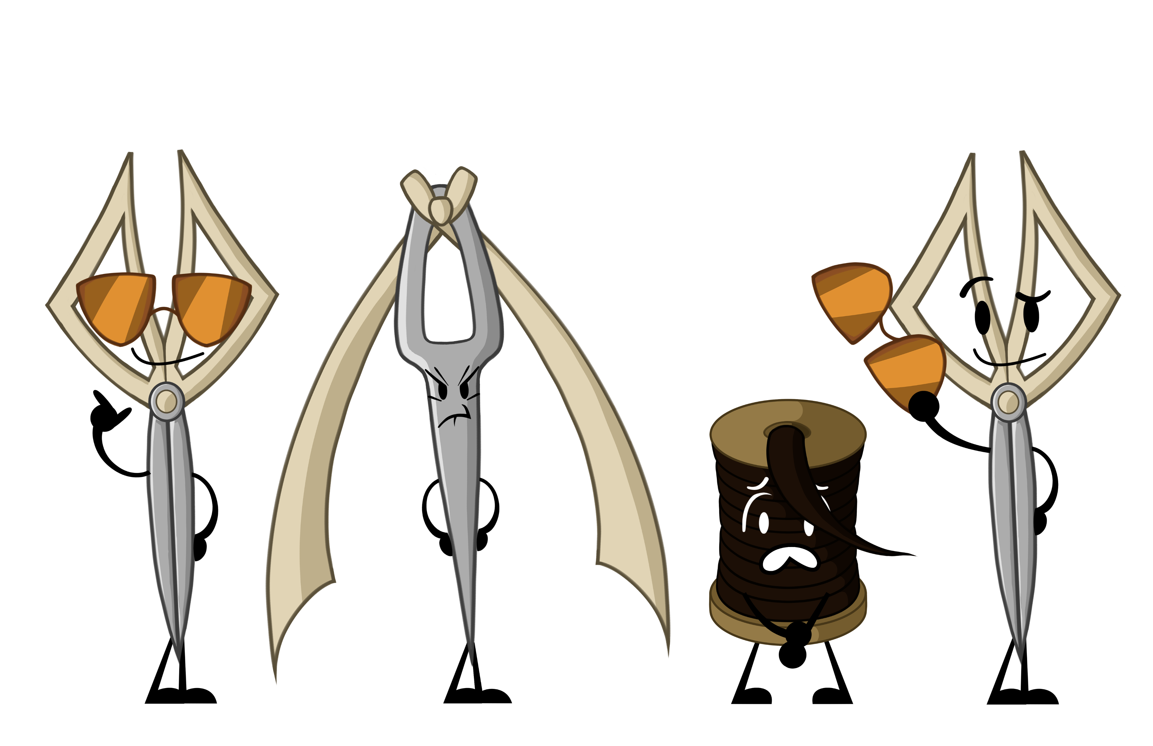 Made BFDI-styled assets for my object ocs !! by @2digitdiaphragm ...