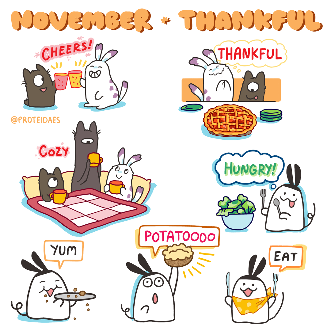 November - sticker sheet by @proteidaes – Sheezy.Art