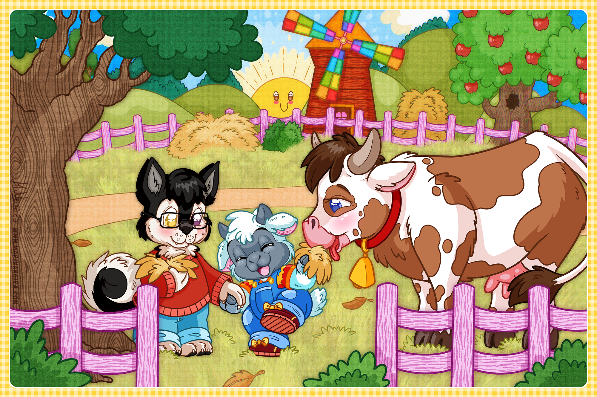 Drake And Fred’s Day At The Farm 🐮🌈 by @Squelfland – Sheezy.Art