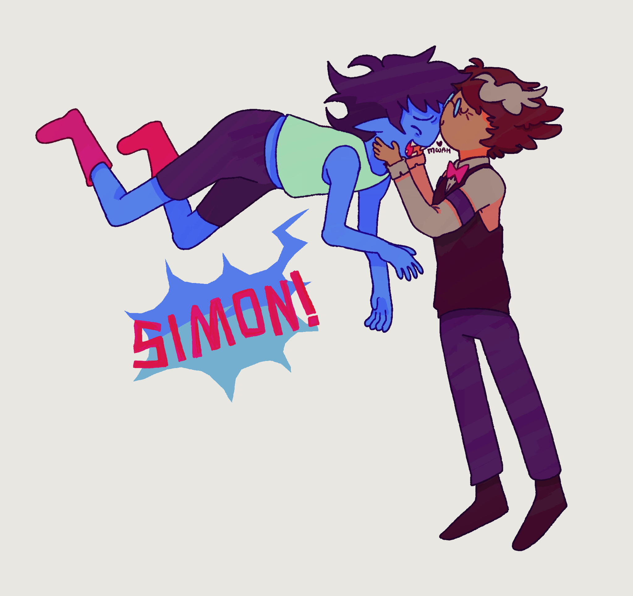 forehead kiss for his cool vampire daughter by @p1nkc4lyps0 – Sheezy.Art