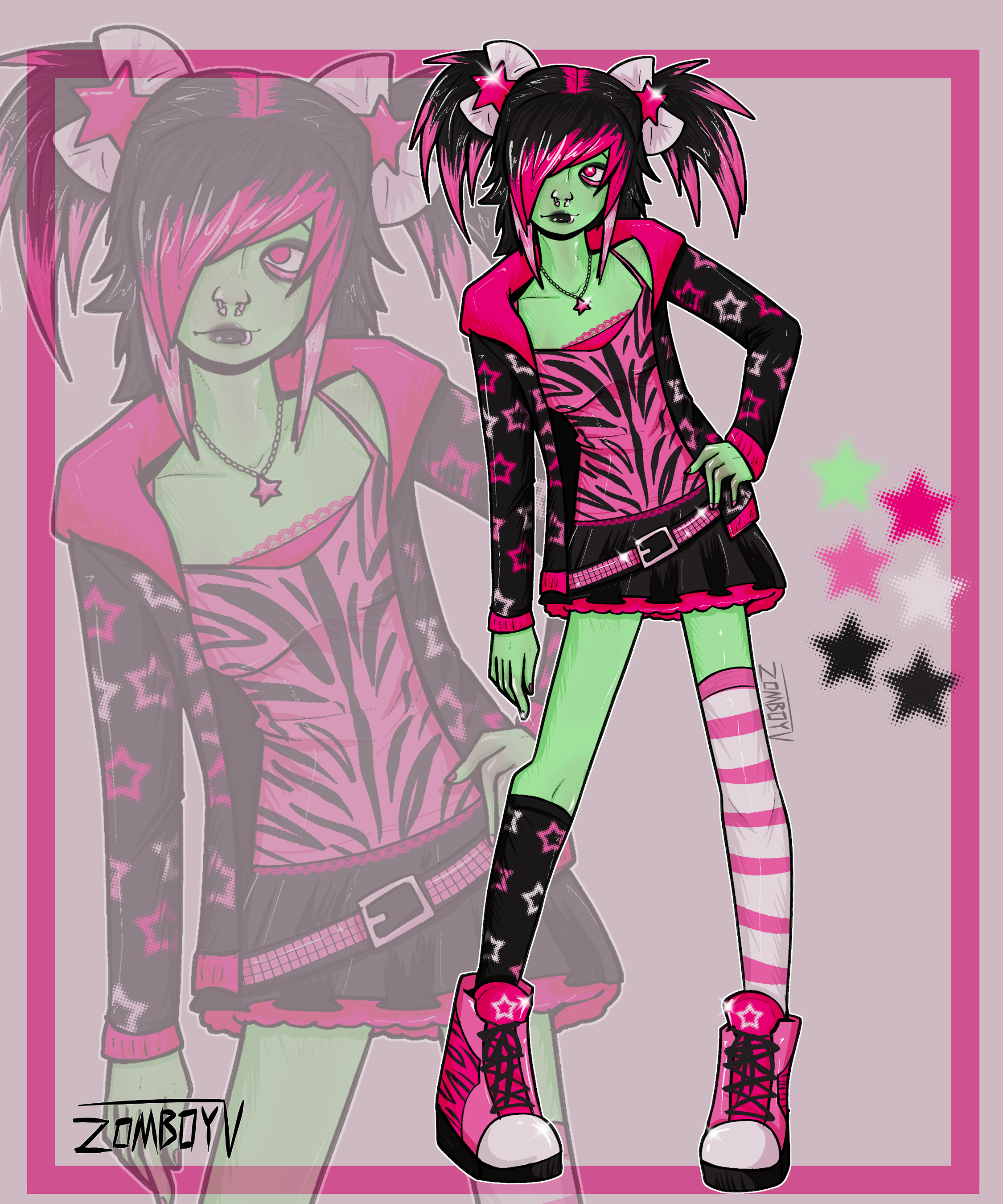 scene zombie girl custom by @zomboyV – Sheezy.Art