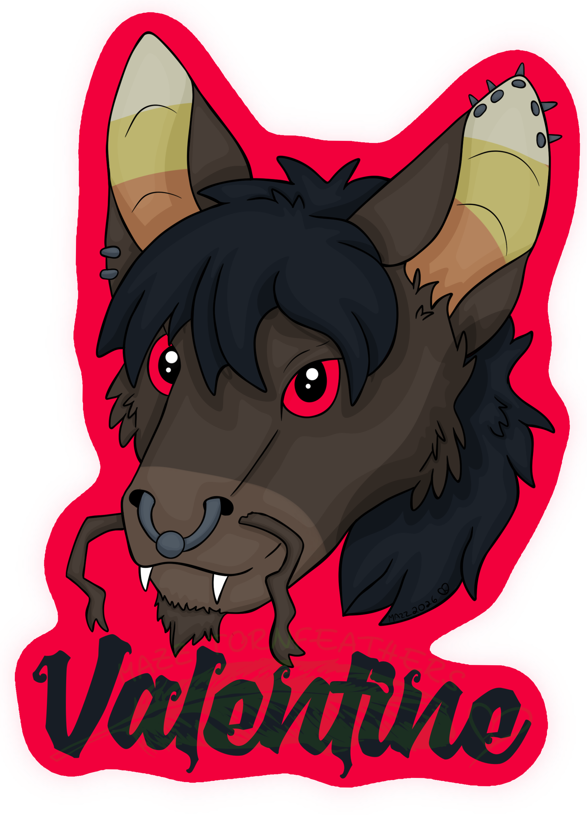Valentine -conbadgeexchange- by @MAZZ – Sheezy.Art