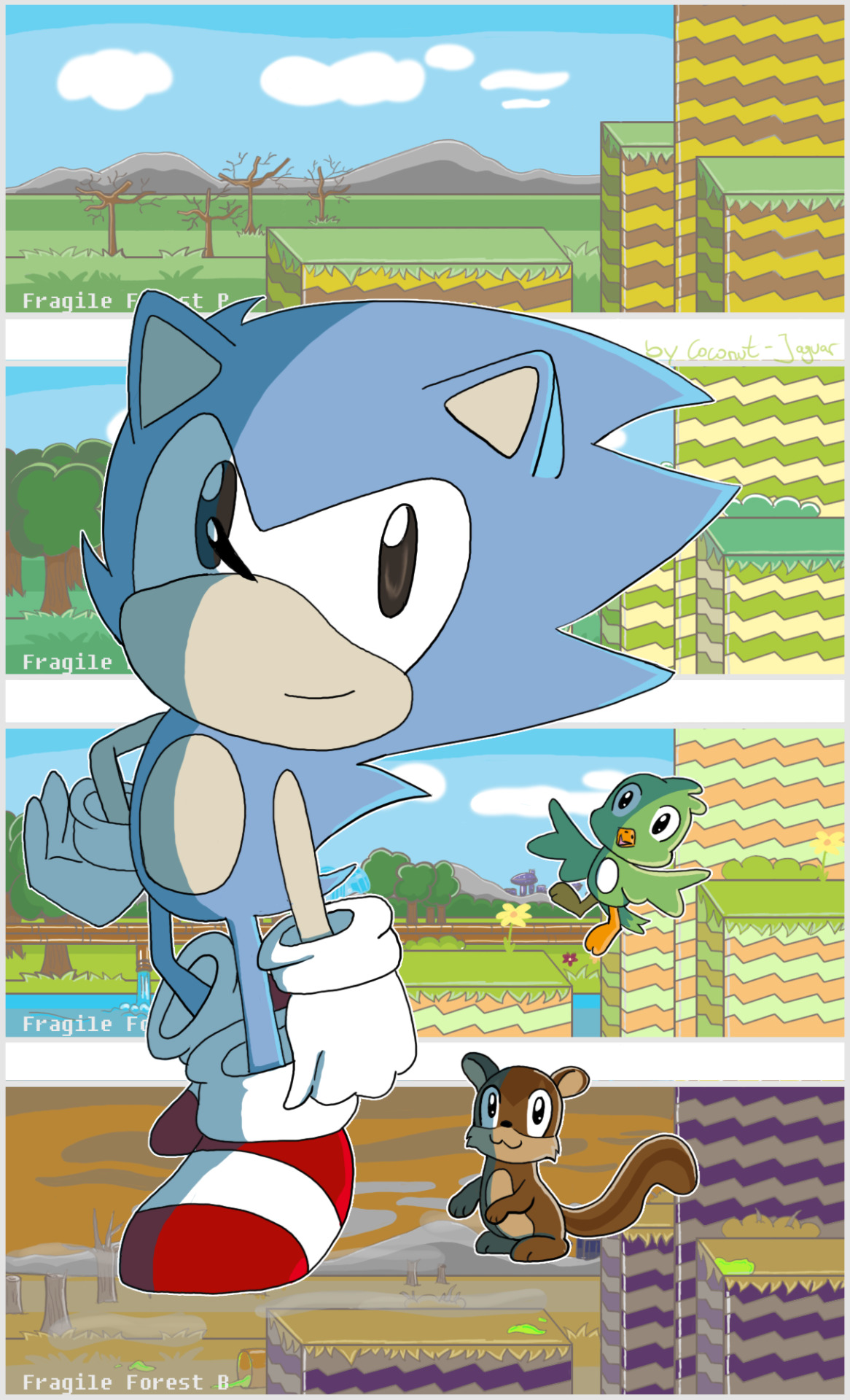 Sonic CD - Fragile Forest (FanZone) by @Coconut-Jaguar – Sheezy.Art