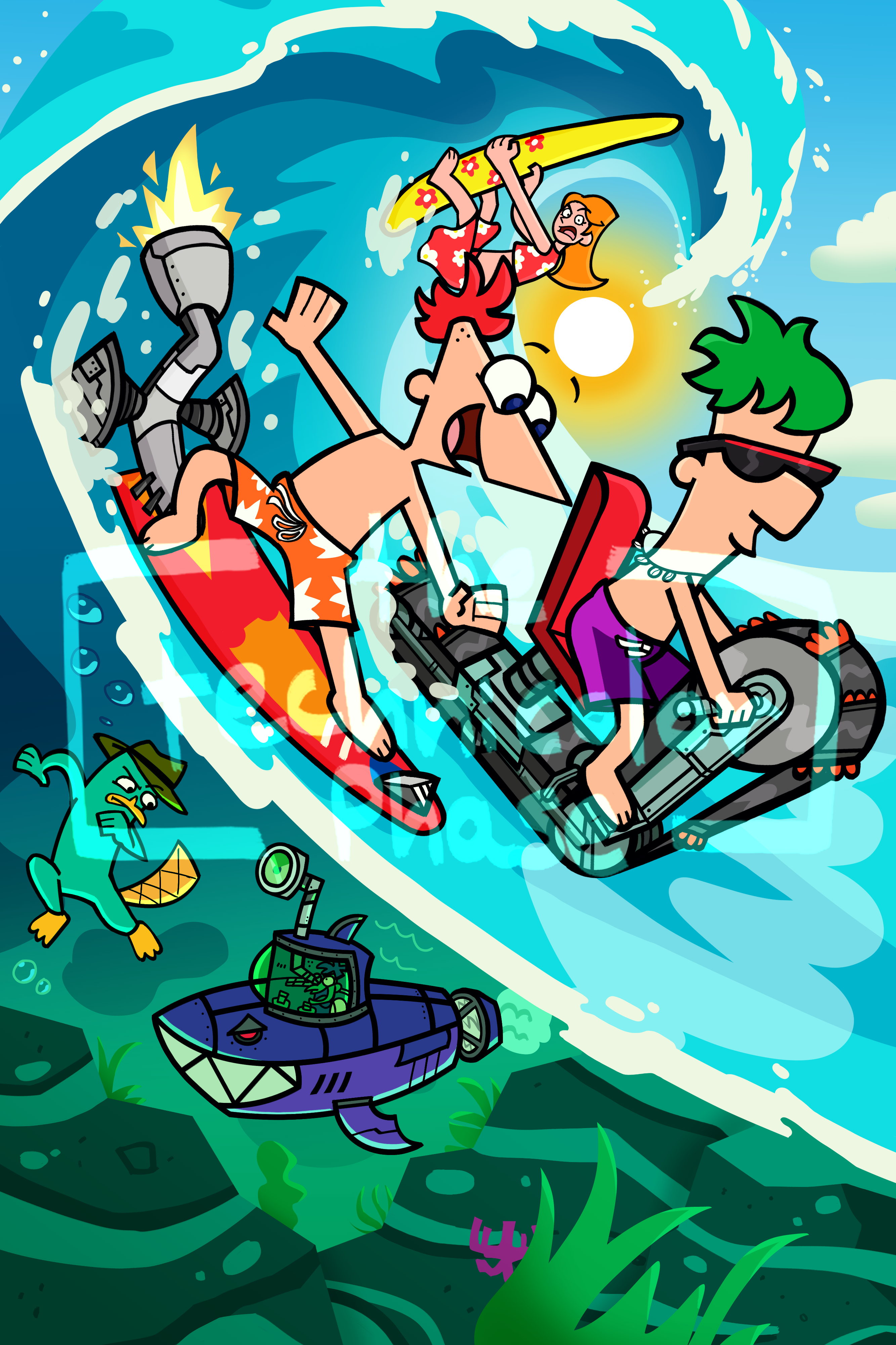 [August 2025] PnF Poster Redraw by @thetechnicolorphase – Sheezy.Art